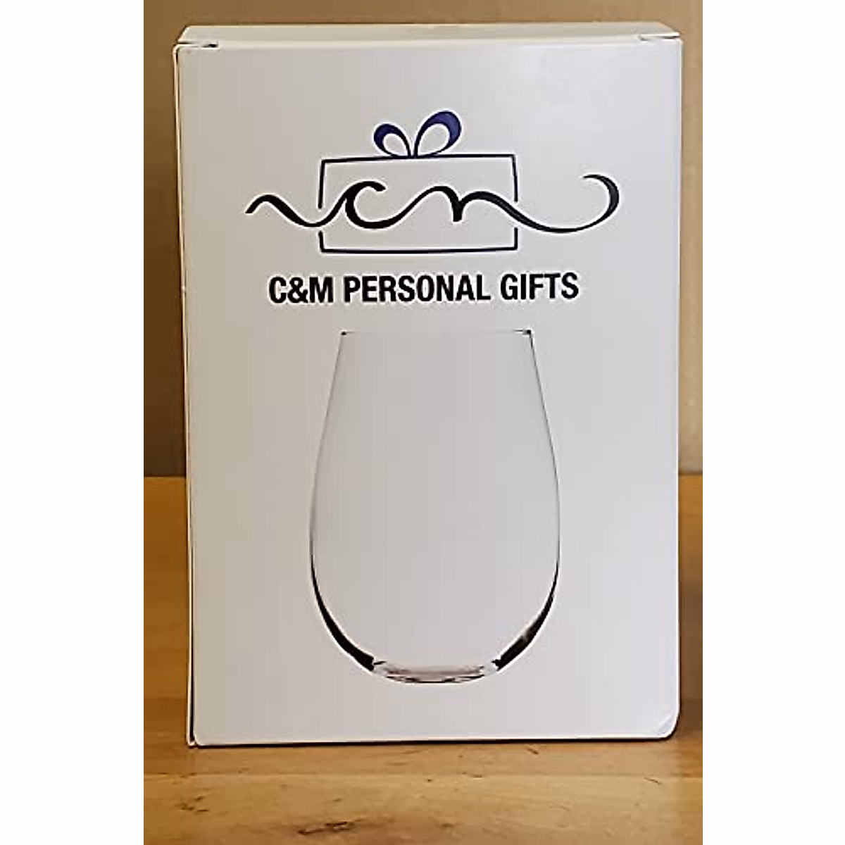 C & M Personal Gifts Stemless Wine Glass – Retirement Goodbye Tension Hello Pension Etched Distinctive Cocktail Glass Made from Lead-Free Crystal Material – Ideal for Retired Person – 17 Oz