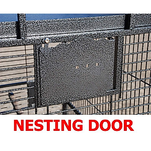 Extra Large Wrought Iron Open/Close Play Dome Top Parrot Bird Cage for Large Macaws Cockatoos African Grey Amazon (Black Vein, 35.25" W x 29.5" D x 62" H)