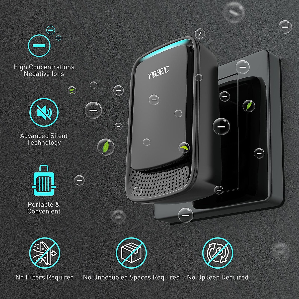 Air Purifier Plug In 4 Pack,Air Ionizer Purifier For Home,2024 New Model Plug In Air Purifier,Forest Air Maker,Portable Negative Ion Generator,Ionic Air Purifier For Bedroom,Office,Gym,Hotel,Kitchen