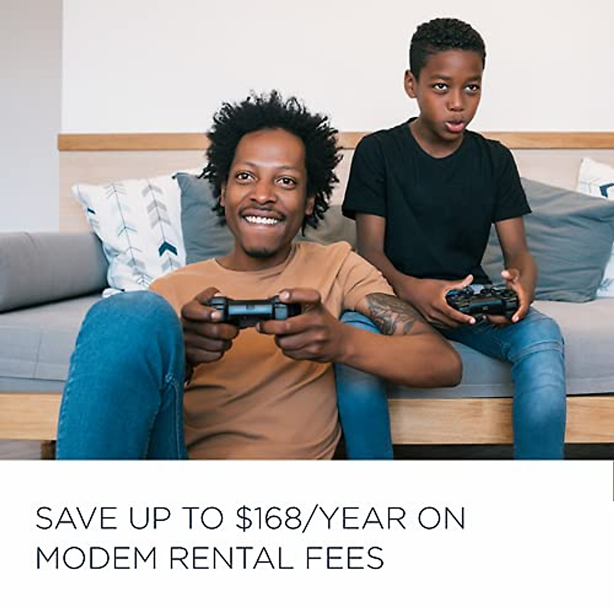 Motorola MG7315 Modem WiFi Router Combo | DOCSIS 3.0 Cable Modem + N450 Single Band Wi-Fi Gigabit Router | 343 Mbps Max Speeds | Approved by Cox and Spectrum