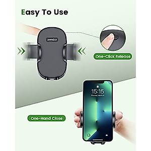 APPS2Car Suction Cup Phone Holder for Car 7" Windshield Dashboard Windows Car Phone Mount Gooseneck Truck Cradle with Strong Suction Compatible with iPhone 13/13 Pro Max, Samsung and All 4-7" Devices
