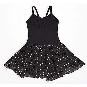 DANSHOW Ballet Leotards for Girls Dance Camisole Dress with Shiny Tutu Skirt(4041-06-M)