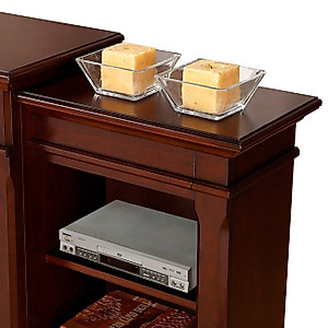 ProCom Dual Fuel Ventless Gas Fireplace System with Mantle, Thermostat Control, 4 Fire Logs, Use with Natural Gas or Liquid Propane, 10000 BTU, Heats up to 500 Sq. Ft., Chocolate