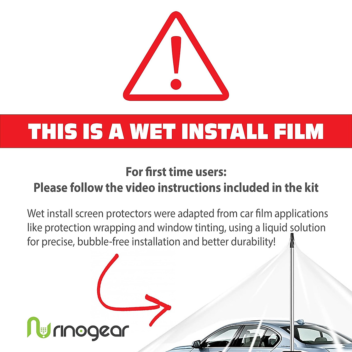 RinoGear (8-Pack) Screen Protector for Fitbit Charge 6 / Charge 5 Screen Protector [Flexible Clear Film] Case Friendly Accessories