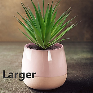 HECATY 5 Pcs Faux Succulents Set,Realistic Large Fake Succulents,Artificial Hanging Ornaments Fleshed Plant Textured for Home Garden Wedding Party Decoration (green)