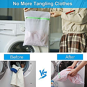 GOGOODA 10 Pack Mesh Laundry Bags,6 Pack Fine Mesh Laundry Bags and 4 Bra/Sock Wash Bags