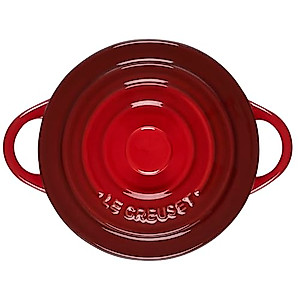 Le Creuset Stoneware Mini Round Cocotte, 8 oz., Cerise