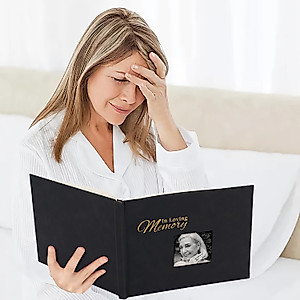 Funeral Guest Book For Memorial Service ,Funeral Sign In Book for guests,Hardcover Funeral Guest Books Celebration of Life,In Loving Memory Guest Sign In Book for Funeral,Total 88 pages for 280 Guests