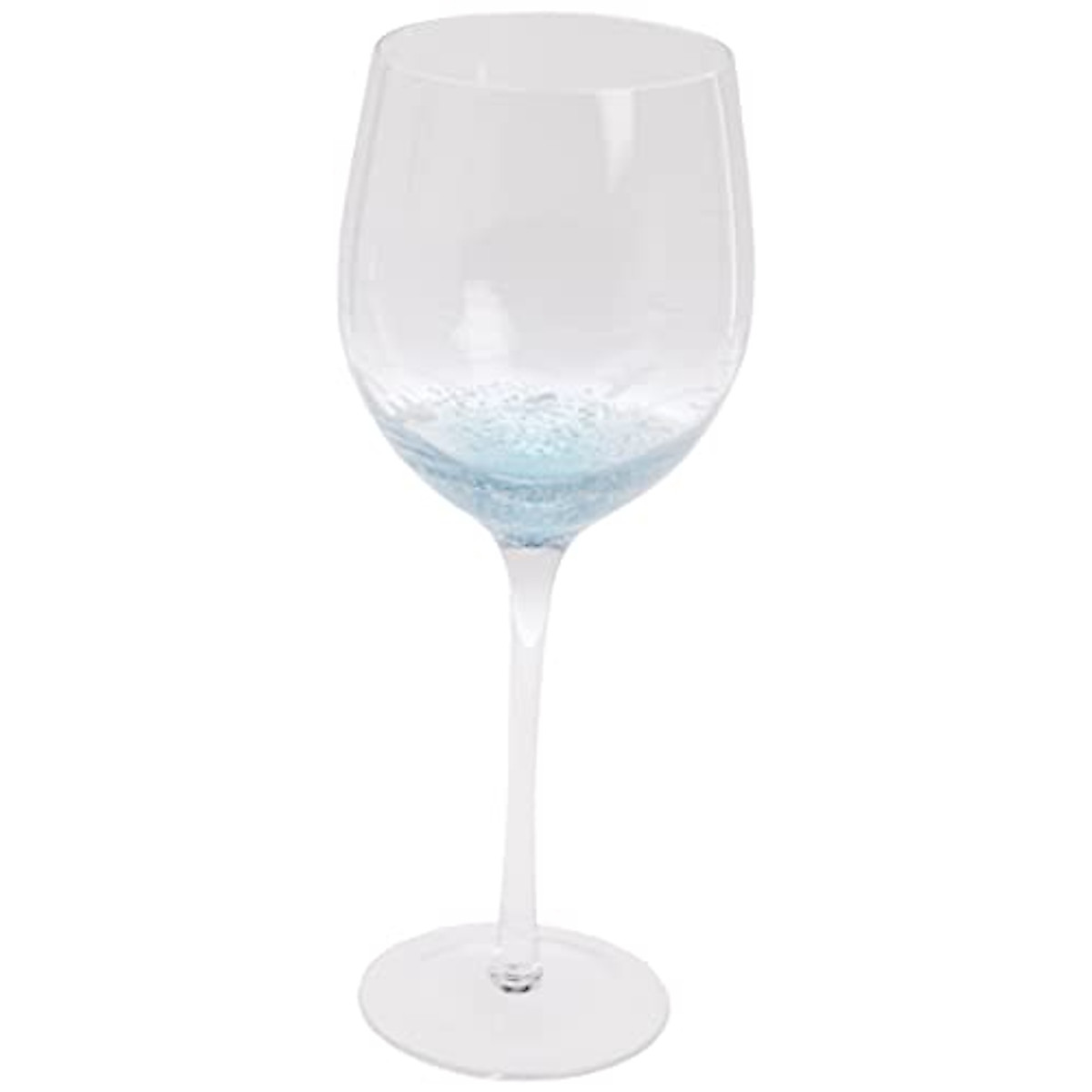 Abbott Collection Blue/Clear Fish Cut Goblet