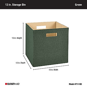 ClosetMaid Decorative Fabric Storage Bin, Green