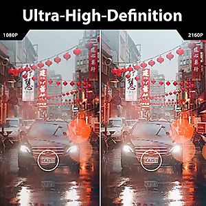 Rexing V1P 3rd Generation Dual 1080p Full HD Front and Rear 170 Degree Wide Angle Wi-Fi Car Dash Cam with Supercapacitor, 2.4" LCD Screen, G-Sensor, Loop Recording, Mobile App
