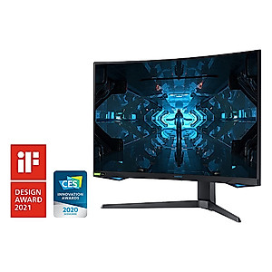 SAMSUNG Odyssey G7 Series 32-Inch WQHD (2560x1440) Gaming Monitor, 240Hz, Curved, 1ms, HDMI, G-Sync, FreeSync Premium Pro (LC32G75TQSNXZA) (Renewed)