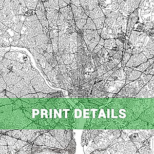 Dear Mapper Washington United States View Abstract Road Modern Map Art Minimalist Painting Black and White Canvas Line Art Print Poster Art Line Paintings (Set of 3 Unframed) (16x24inch)