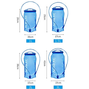 AONIJIE Leakproof Water Reservoirs for Backpacks/Running Vest Pack - 1L / 2L / 3L Hydration Bladder (2 Liter)