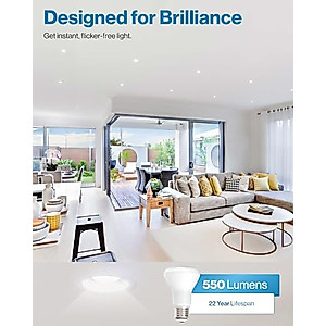 Sunco Lighting - 10 Pack BR20 LED Bulbs Indoor Flood Light R20 Dimmable CRI93 3000K Warm White 50W Equivalent to 7W, E26 Medium Base, Recessed Can Lights for Home Living Area Ceiling Lights - UL