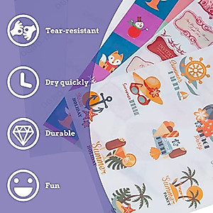 DGBDPACK Printable Vinyl Sticker Paper 8.5"x11" Glossy Sticker Paper 20 Sheets Translucent Waterproof Self-adhesive for Inkjet Printer