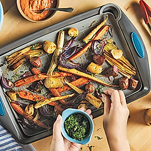 Rachael Ray Tools and Gadgets Silicone Nonstick Roasting and Baking Mat, 10 Inch x 14.75 Inch, Gray