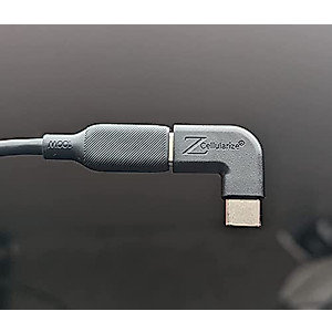 Cellularize Right Angle USB C Adapter USB C 90 Degree Adapter 40Gbps Low Profile Male to Female Extender 240W Thunderbolt 4/3 Data for Steam Deck Notebook Tablet Mobile Phone (3 Pack)