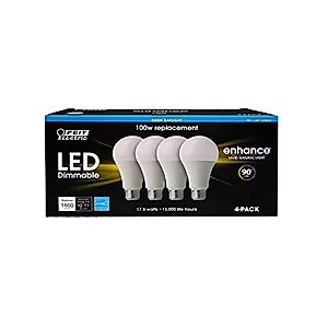 Feit Dimmable LED 5000K Daylight 4-Pack (100W Replacement) 17.5W