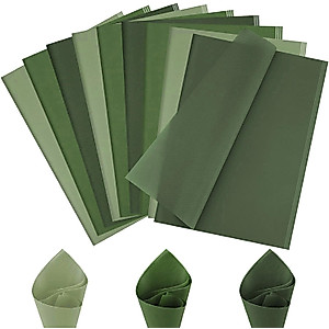 90 Sheets Gradient Lime Green Gift Tissue Paper, 14'' x 20'' Lime Green Sage Green Color Gift Assorted Wrapping Tissue for Autumn Vantage Wedding Birthday Presents Packaging