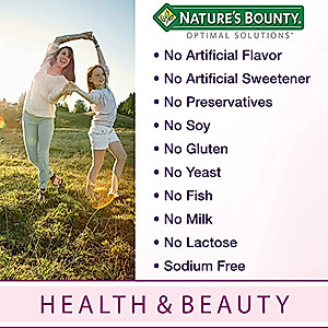 Nature's Bounty Optimal Solutions Gorgeous Sleep Melatonin 5mg Gummies with Collagen, Assorted Fruit Flavors, 60 Count (Pack of 2)