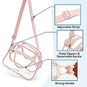 TOURIT Stadium Approved Clear Lunch Bag Transparent Bag with Adjustable Strap Clear Lunch Box for Women Men Work