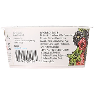 siggi's® Icelandic Strained Whole Milk Yogurt, Mixed Berry, 4.4 oz. Single Serve Cup – Thick, Protein-Rich Yogurt Snack