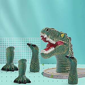 AQKILO Dinosaur Finger Puppet Set, Animals Puppet Show Theater Props, Novelty Toys Weird Stuff Gifts