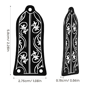 Guitar Truss Rod Cover GR34 Truss Rod Shape Case For Electric Guitar (Black)