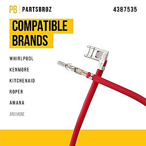 PartsBroz 4387535 Compressor Relay and Overload Kit - Compatible With Whirlpool Kenmore KitchenAid Roper Refrigerator - Replaces AP3108472 14210139 2154760 2159596 586234 AH371273 PS371273