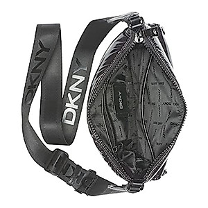 DKNY womens Dkny Avia Crossbody, Black/Black, One Size US