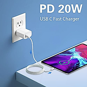 USB C Wall Charger, 20W PD Power Adapter Charging Block, iSeekerKit 5 Pack Fast C Charger Compatible with iPhone14 13 12 11 Pro/Pro Max SE/X/XS, Pad Pro, Galaxy S20 S10 S9 A01 A11,Pixel 5 4a 3a Black