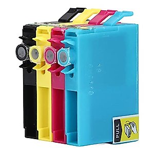 4 Colors BK C M Y Ink Cartridge ABS Housing Printer Ink Cartridge Printing Cartridge Combo Pack for Ink Cartridge Replacement