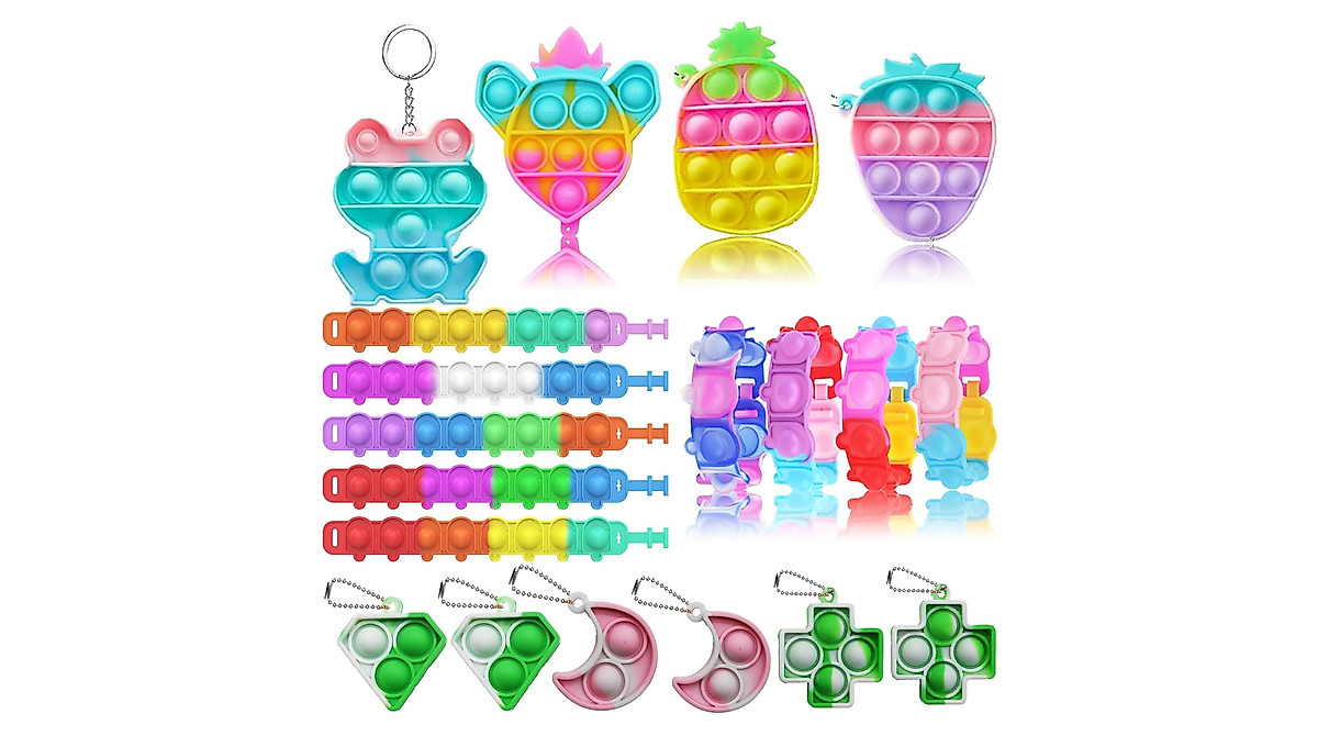 Aowrebu 117 PCS Party Favors Toys for Kids 4-8 8-12, Pop Fidget Toys, Treasure Box Toys for ...