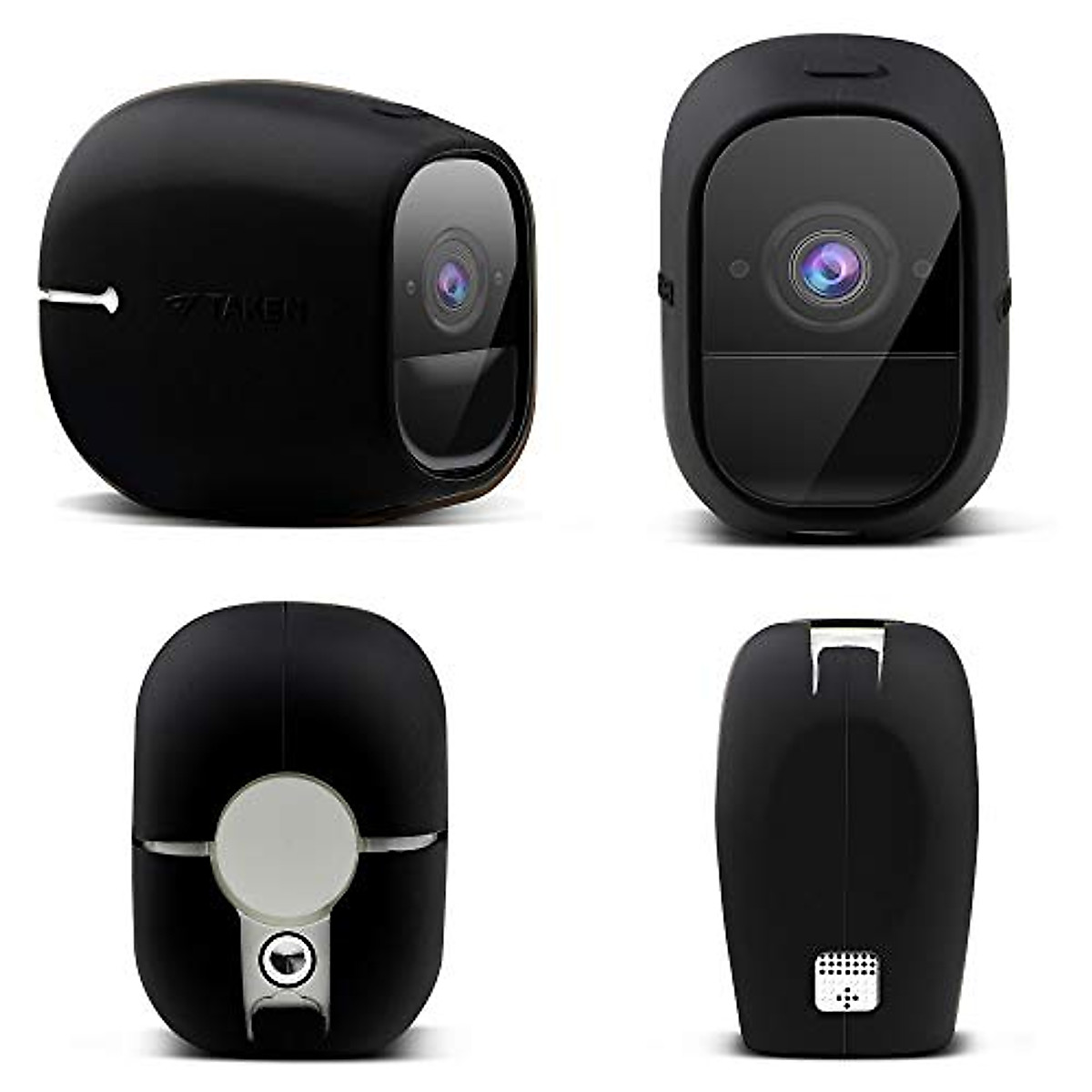 Silicone Skins Compatible for Arlo Pro and Arlo Pro 2 Cameras, Taken Protective Case Cover for Arlo Pro 2 and Pro Security Camera, for Arlo Accessories (3 Pack, Black)