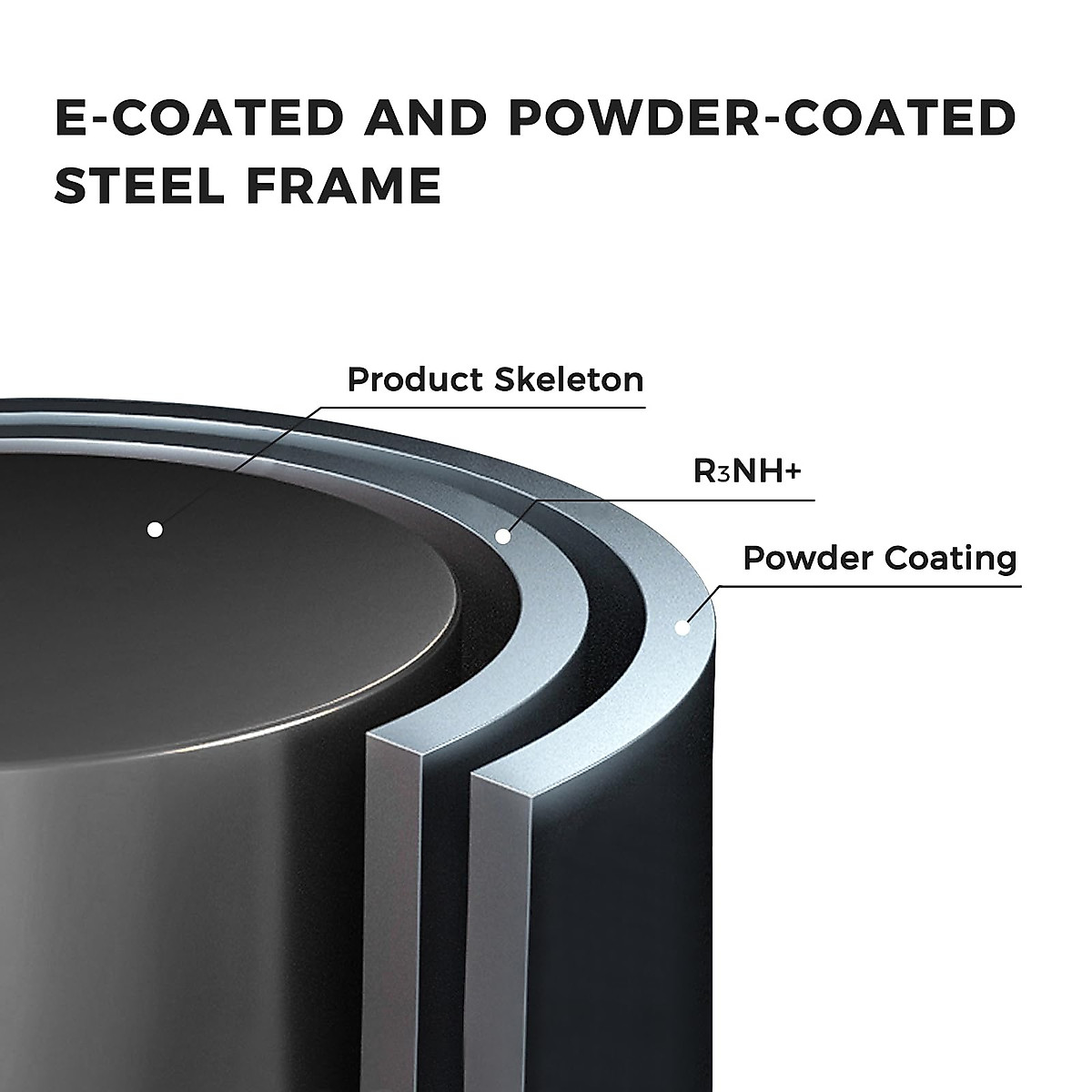 Grand patio Rocking Chair Indoor and Outdoor, Metal Patio Lounge Rocking Chair with Thick Cushion, Comfy Modern Rocker for Living Room Porch Backyard