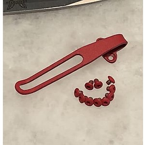Titanium Deep Pocket Clip & Handle Screws For Benchmade Bugout 535 & Bailout 537