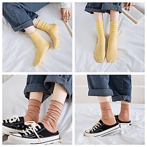 ATHX 3 Pairs Women's Thin Soft Ice Silk Velvet Solid Color Pile Socks for Spring/Summer (Dark Gray)