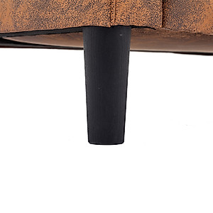 HomSof Sectional Reversible Chaise Longue, Modern L-Shaped Couch with Pull Storage, Coffee Sofa Bed