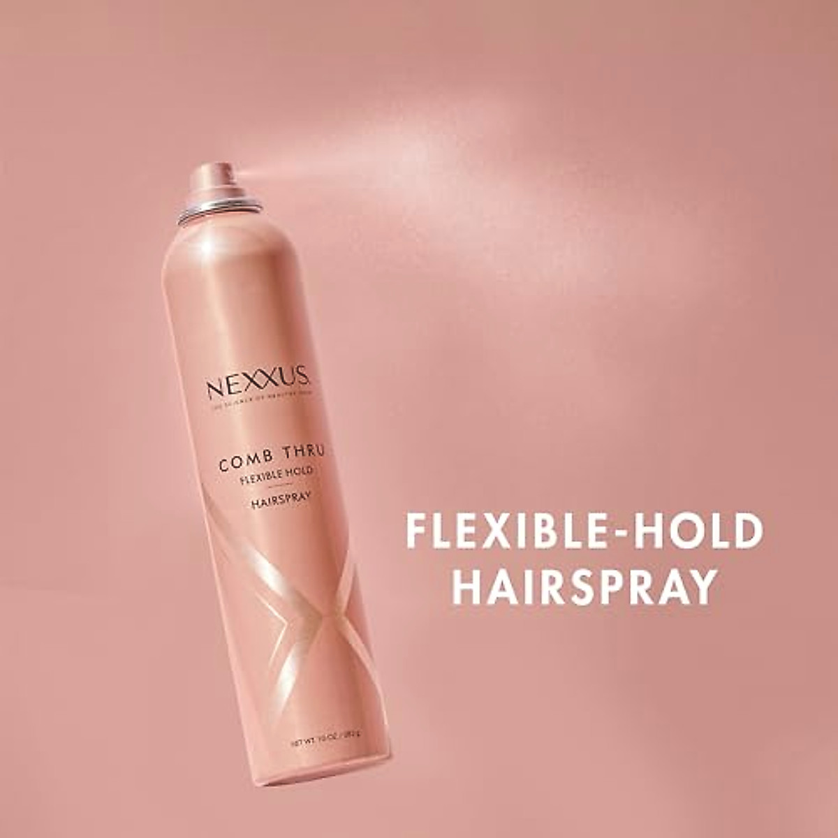 Nexxus Flexible Hold Hairspray Comb Thru for a Lightweight, Brushable Hold, with StyleProtect Technology 10 oz