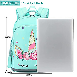 JIANYA Backpack for Girls Preschool Kindergarten Bookbag Kids School Backpack with Lunch Box Lightweight