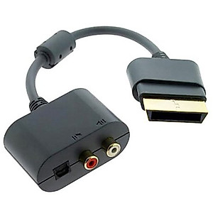OSTENT Optical RCA Audio Adapter Convertor Cable Cord for Microsoft Xbox 360 Console Game