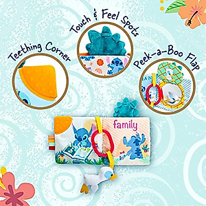 KIDS PREFERRED Disney Baby Lilo & Stitch Soft Book: Stitch ON-The-GO Soft Book, Blue