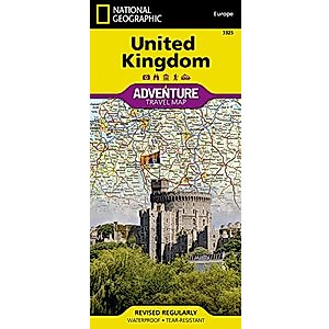 United Kingdom Map (National Geographic Adventure Map, 3325)
