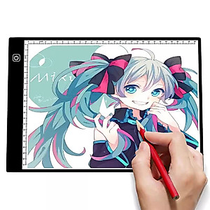 Smart Star Portable A4 Ultra-Thin LED Light Box Tracer USB Power Cable Dimmable Brightness LED Artcraft Tracing Light Box Light Pad for Artists Drawing Sketching Animation Stencilling X-rayViewing