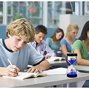 TBZ Colorful Hourglass Sand Timers for Classroom 1min/3mins/5mins/10mins/15mins/30mins Specially Designed for Brushing Teeth Playing Studying and Many More