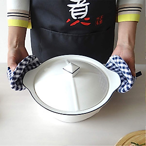 Mini Oven Mitts and Potholders -Hat Like Conical Oven Mitts and Pot Holders, Pinch Grips, Oven Glove, Pot Holders Cooking Gloves Oven Mitt Set for Cooking Baking Grilling (Black&Triangle)