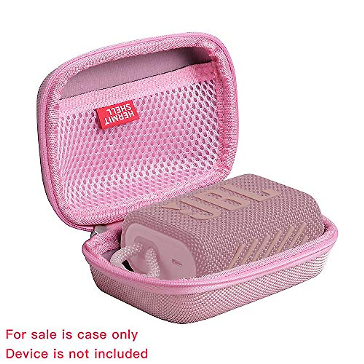 Hermitshell Hard Travel Case for JBL Go 3 / JBL Go 3 Eco Portable Bluetooth Speaker (Pink, Case for JBL GO 3)