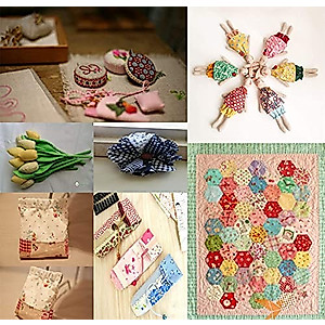 Mililanyo 200pcs 10cm x 10cm Assorted Pre-Cut Floral Cotton Fabric Bundle Squares Patchwork Fabric Sets for DIY Crafts Sewing