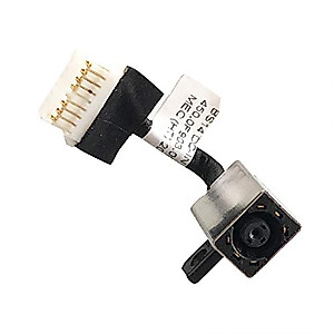 GinTai DC Power Jack Socket Plug Charging Port with Cable P93G 450.0F903.0011 WJXD9 0WJXD9 Replacement for Dell Inspiron 14 5481 5482 5485 5491 15 5591 2-in-1 5491 P93G001 P93G002 (2 inch)